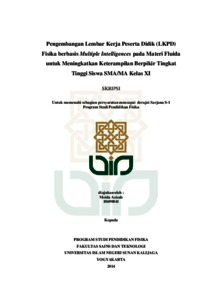 PENGEMBANGAN LEMBAR KERJA PESERTA DIDIK (LKPD) FISIKA BERBASIS MULTIPLE INTELLIGENCES PADA ...
